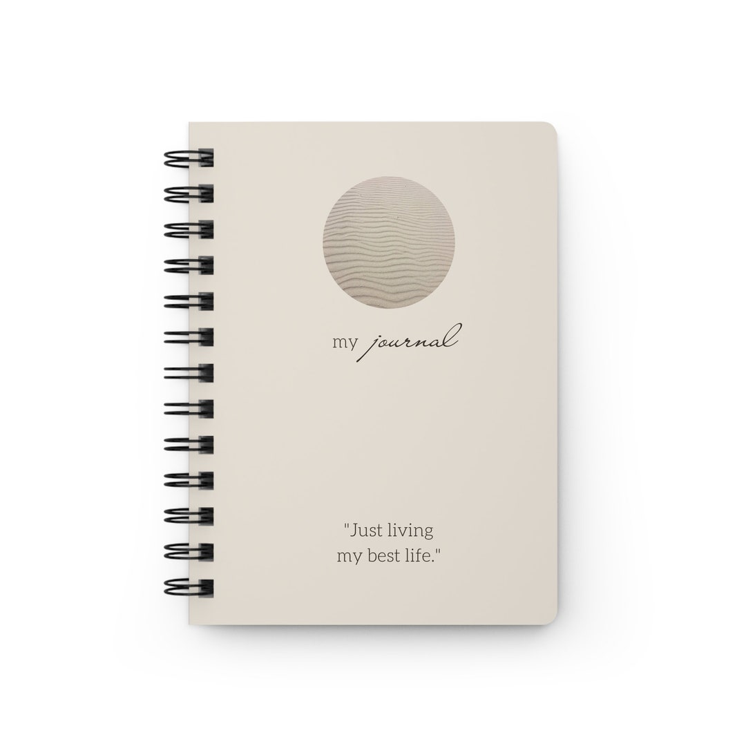 2025 Daily Journal Living My Best Life! Spiral Bound Journal. - Etsy