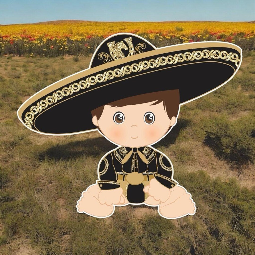 Mariachi Baby Boy Party Prop Cutout Sign Mexican Party Themed ...