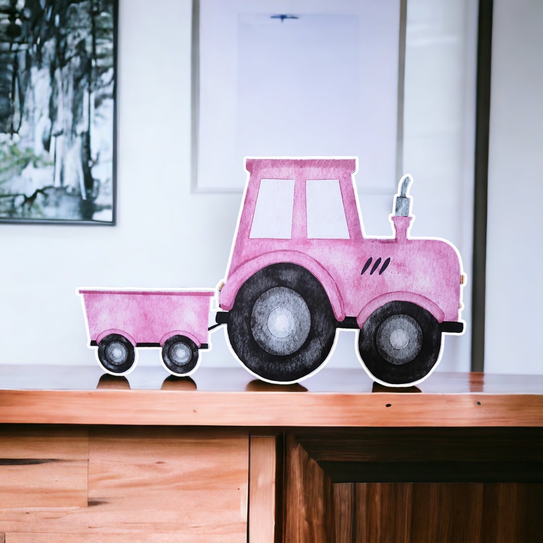 Farm Animals Pink Truck Props Decorations. - Etsy