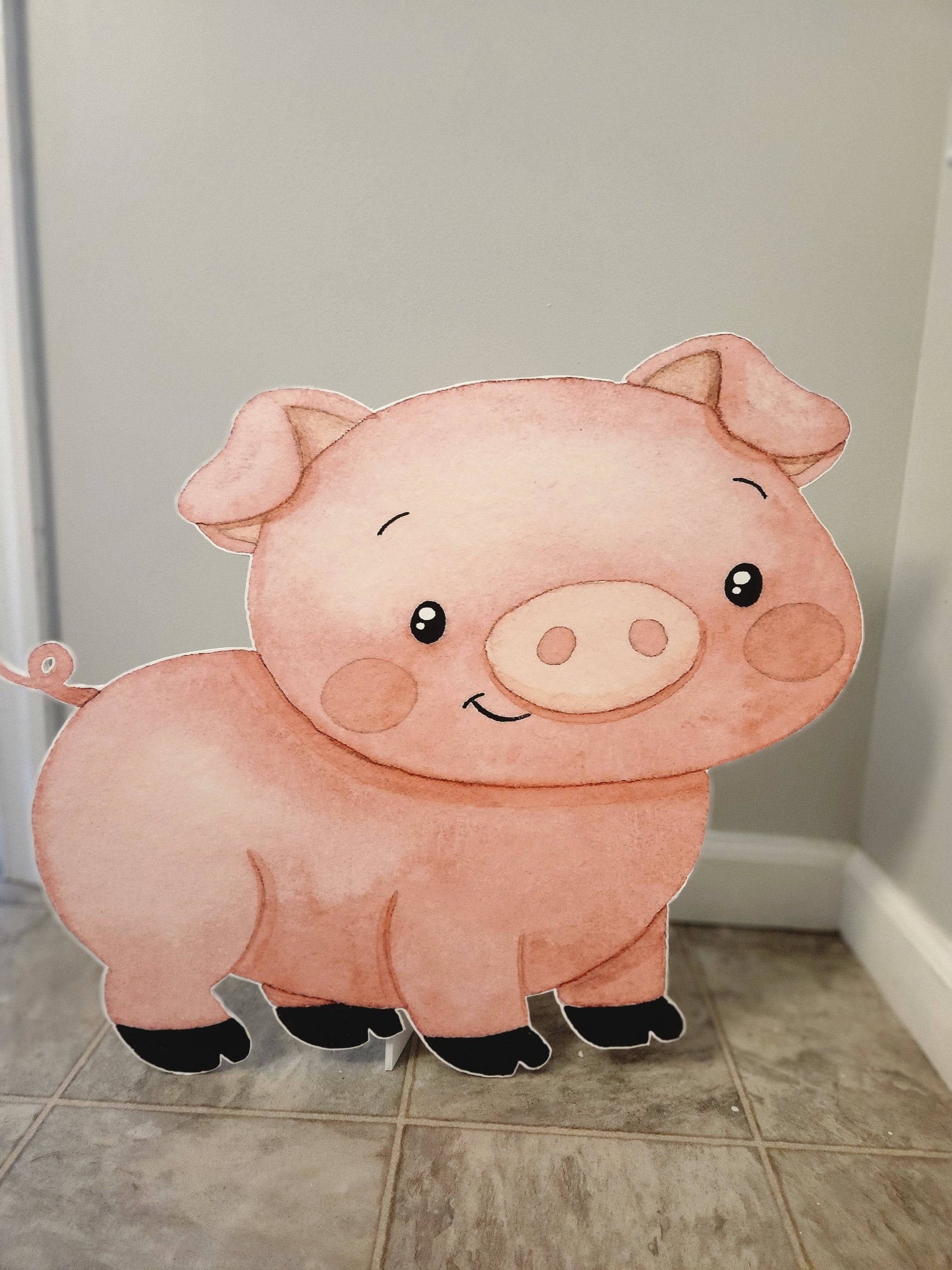 Farm Animal Pig Party Prop Cutout Centerpiece Backdrop Animal - Etsy