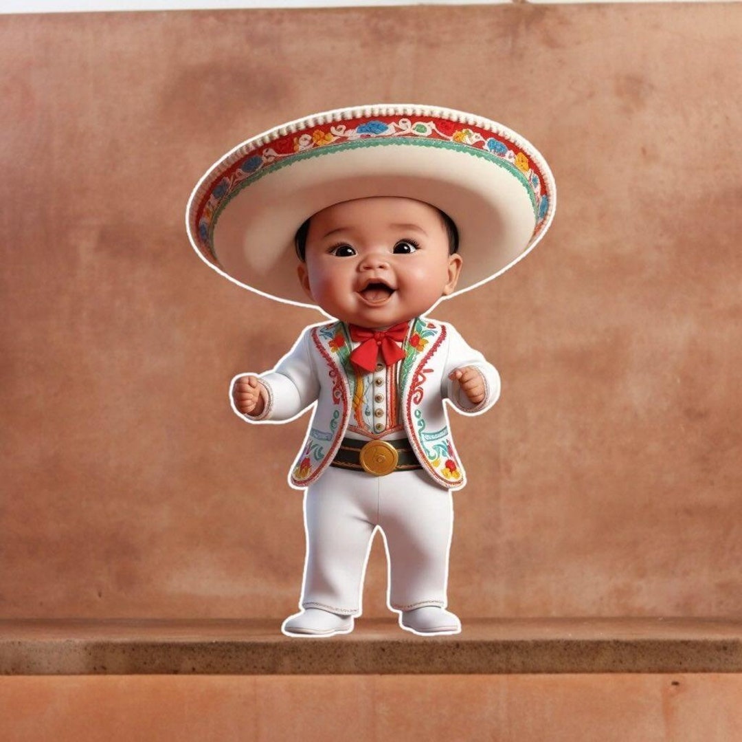 Mariachi Baby Boy Party Prop Cutout, Centerpiece, Backdrops and Party ...