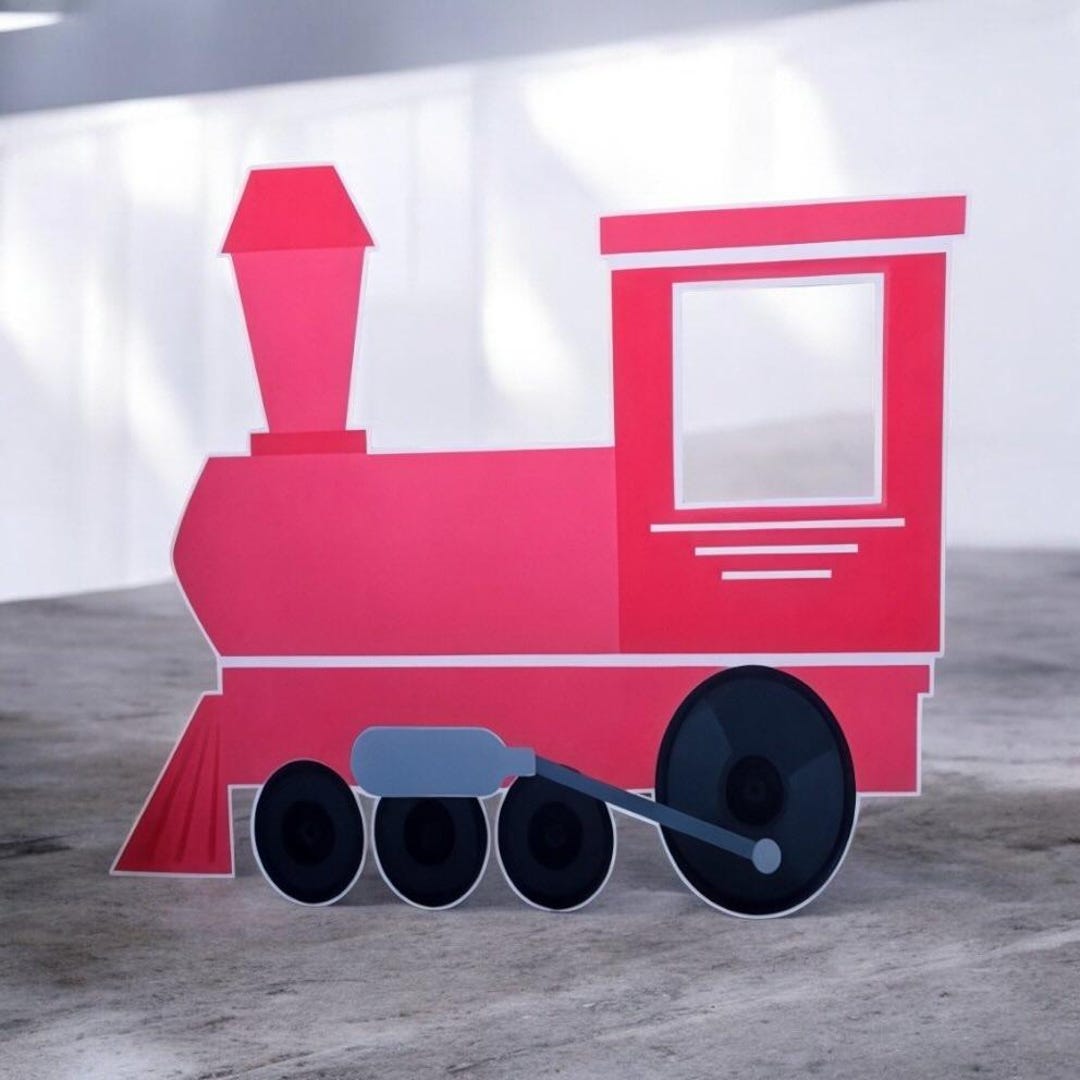 Train Party Prop Cutout, Centerpiece, Backdrop, Birthday Party Decor ...