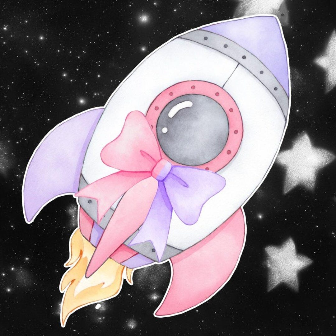 Gender Reveal Rocket With Bow Girl or Boy Party Prop Cutout Centerpiece ...