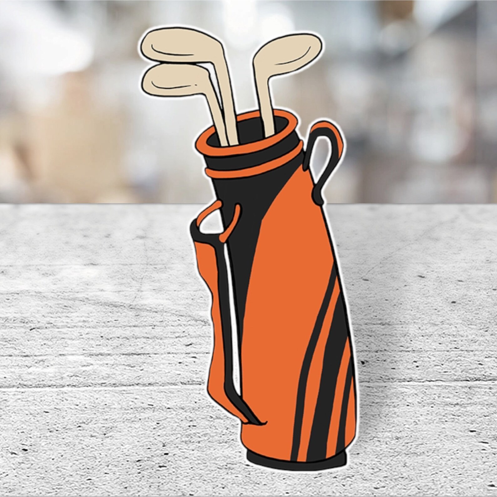 Golf Bag Party Prop Cutouts, Backdrop, Golf Birthday Party Stand up ...