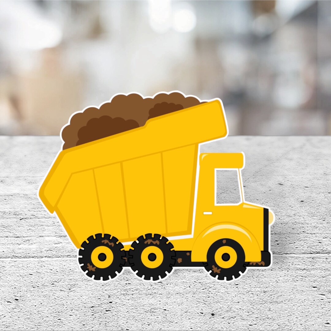 Truck Construction Birthday Theme, Party Prop, Cutout, Centerpiece ...