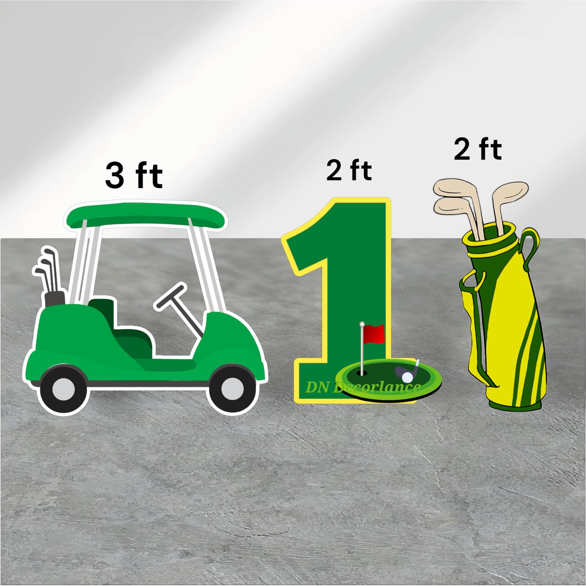Golf Themed Birthday Party Prop, Birthday Cutout, Sign and Party ...