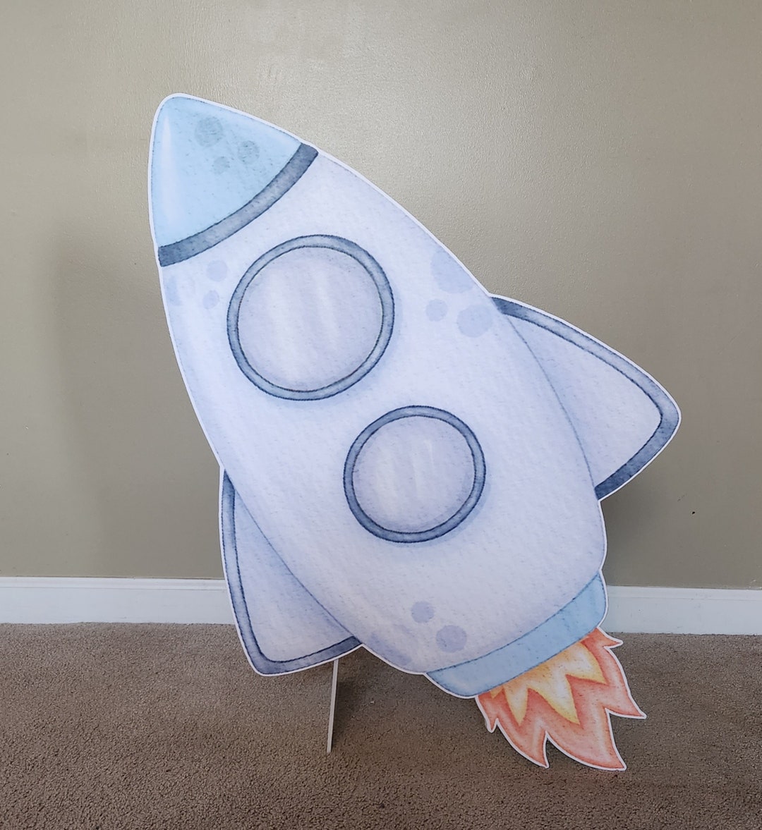 Rocket Party Prop, Cutout, Centerpiece, Backdrop, Astronaut Birthday ...