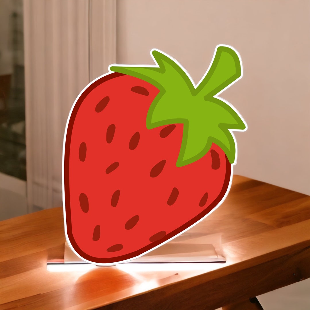 Strawberry Party Prop Cutout Backdrop Centerpiece Sign Girl Party ...