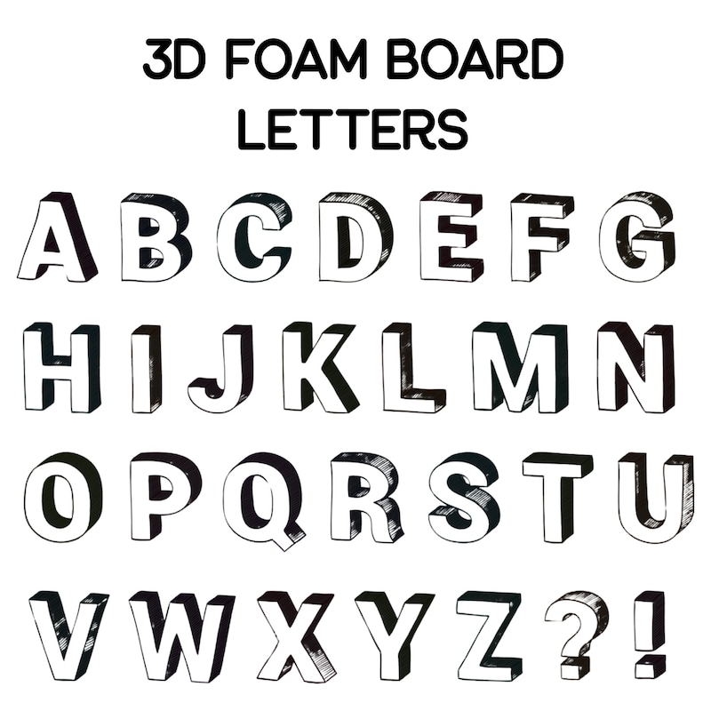 Giant 3d Foam Letters - Etsy