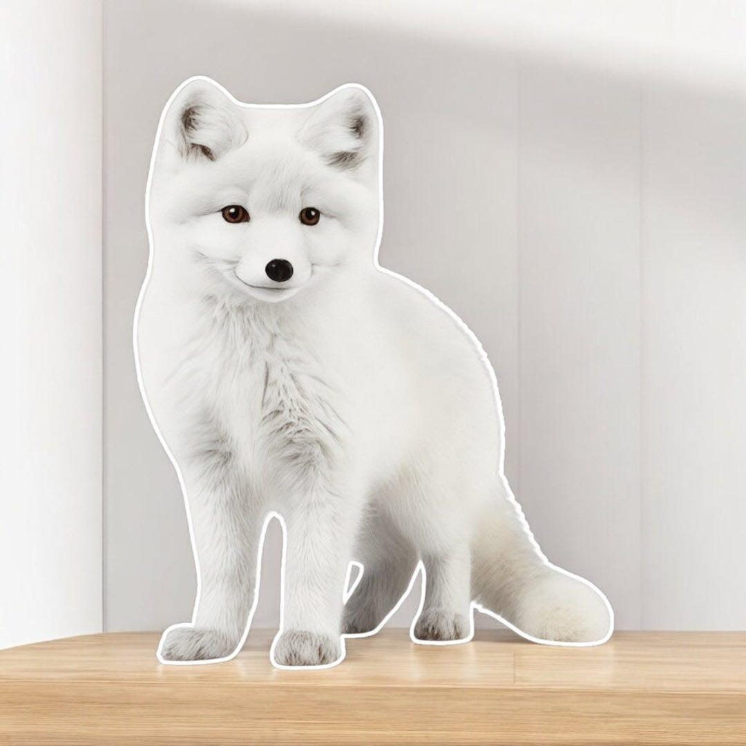 Artic Fox Party Prop Cutout Winter Wonderland Decor Birthday Party ...