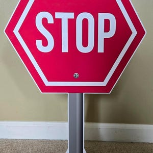 Stop Sign Party Prop Race Car Themed Centerpiece Cutouts Backdrop Sign ...