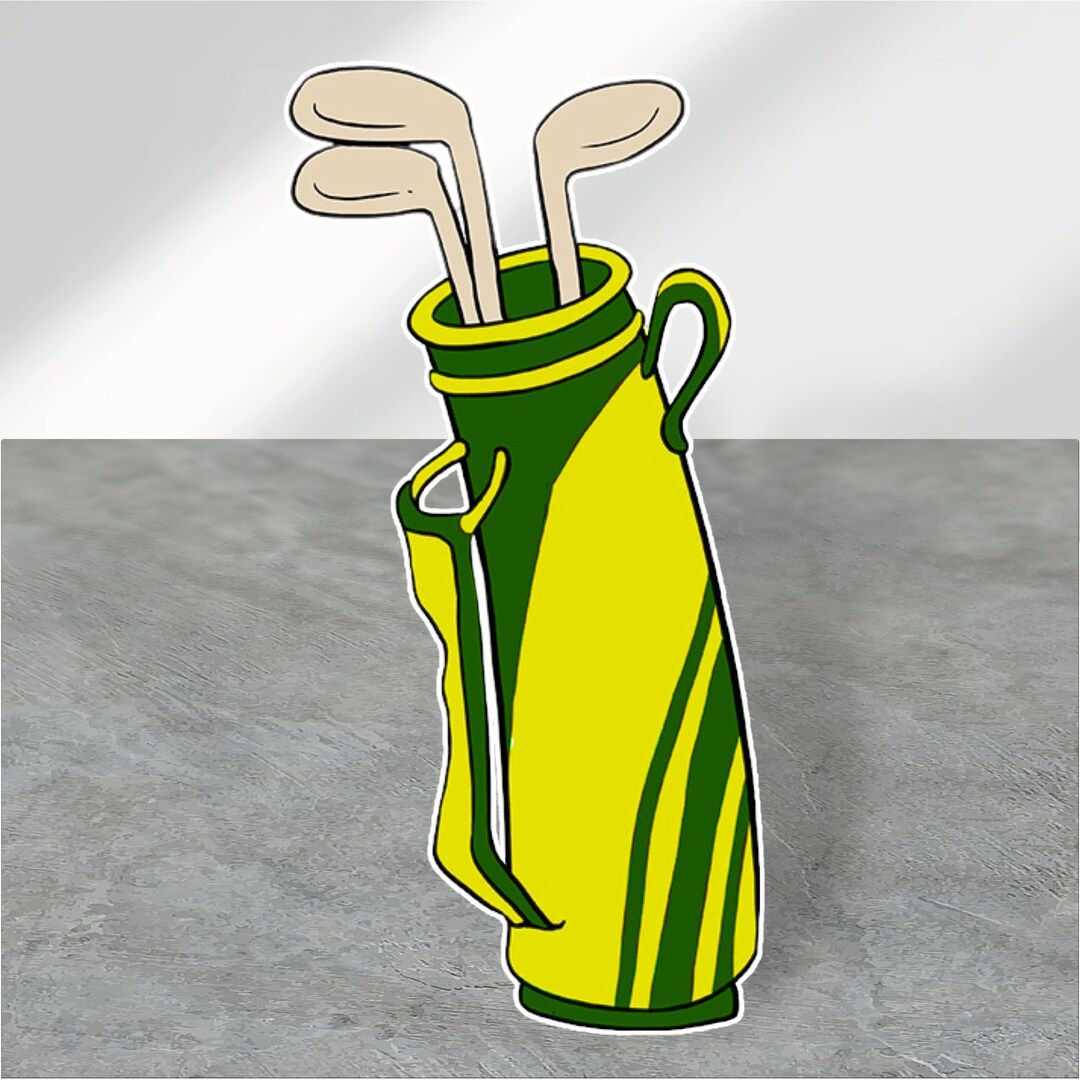 Golf Bag Party Prop Cutouts, Backdrop, Golf Birthday Party Stand up ...