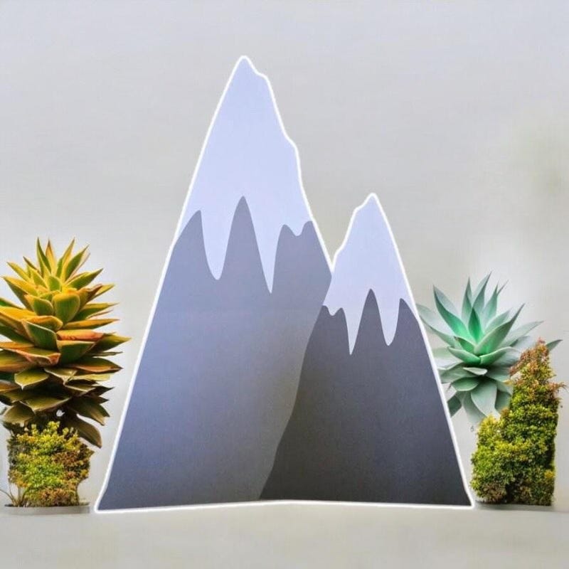 Mountain Cutout - Etsy
