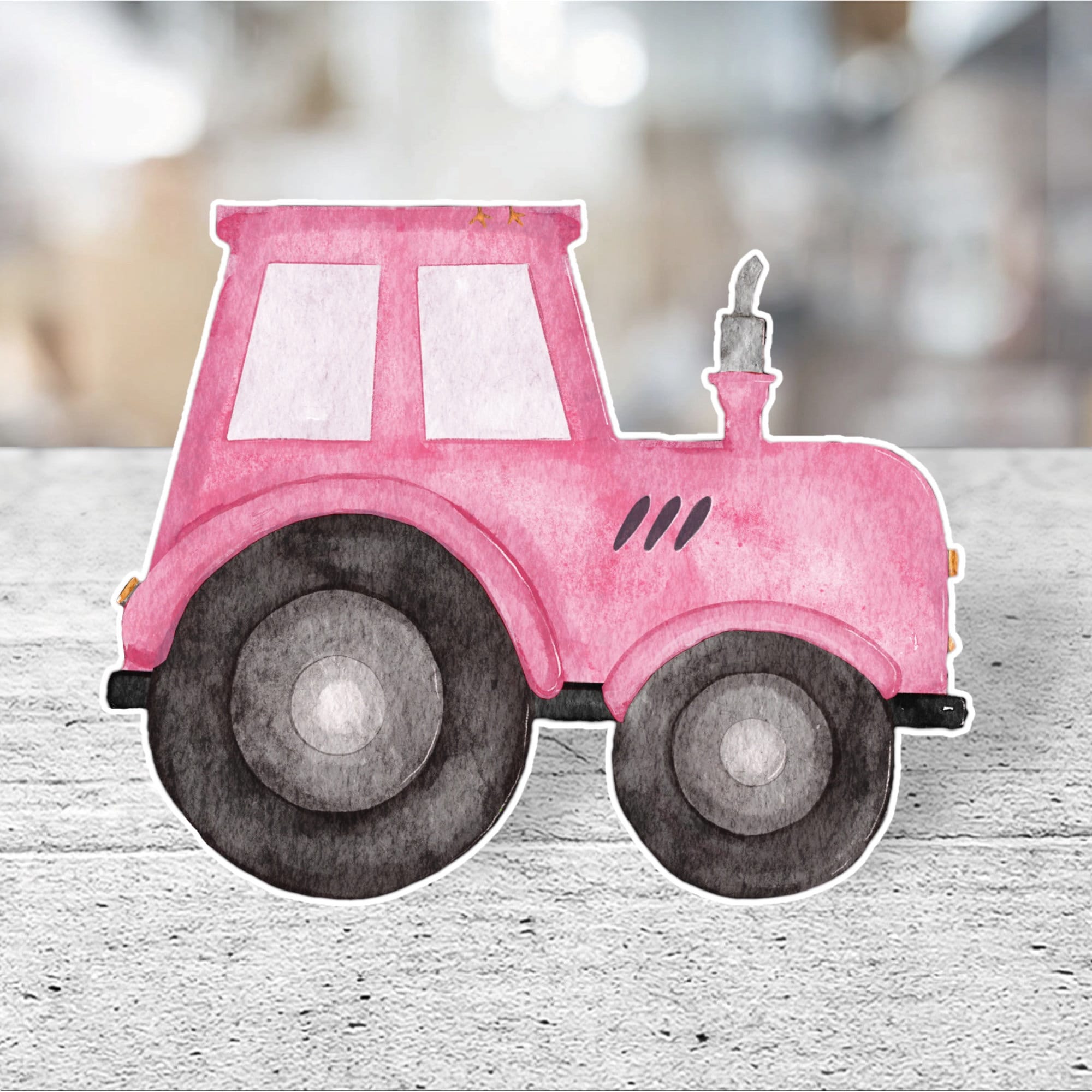 Pink Tractor, Farm Animal Theme, Party Prop, Cutout, Centerpiece ...