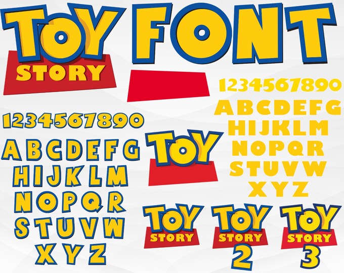 Toy Story FONT SVG, Toy Story SVG, Toy Story Alphabet Svg, Toy Story ...