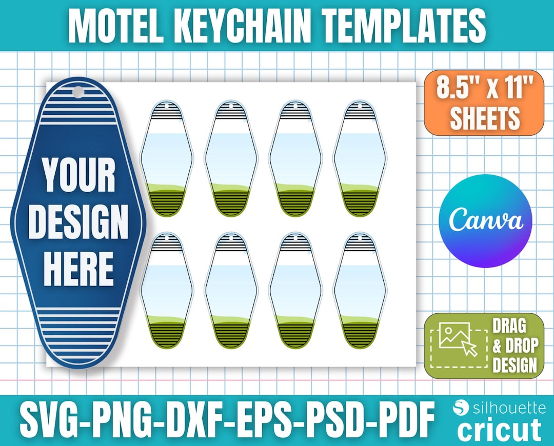 Motel Keychain Template, Motel Keychain Svg, Hotel Keychain Svg ...