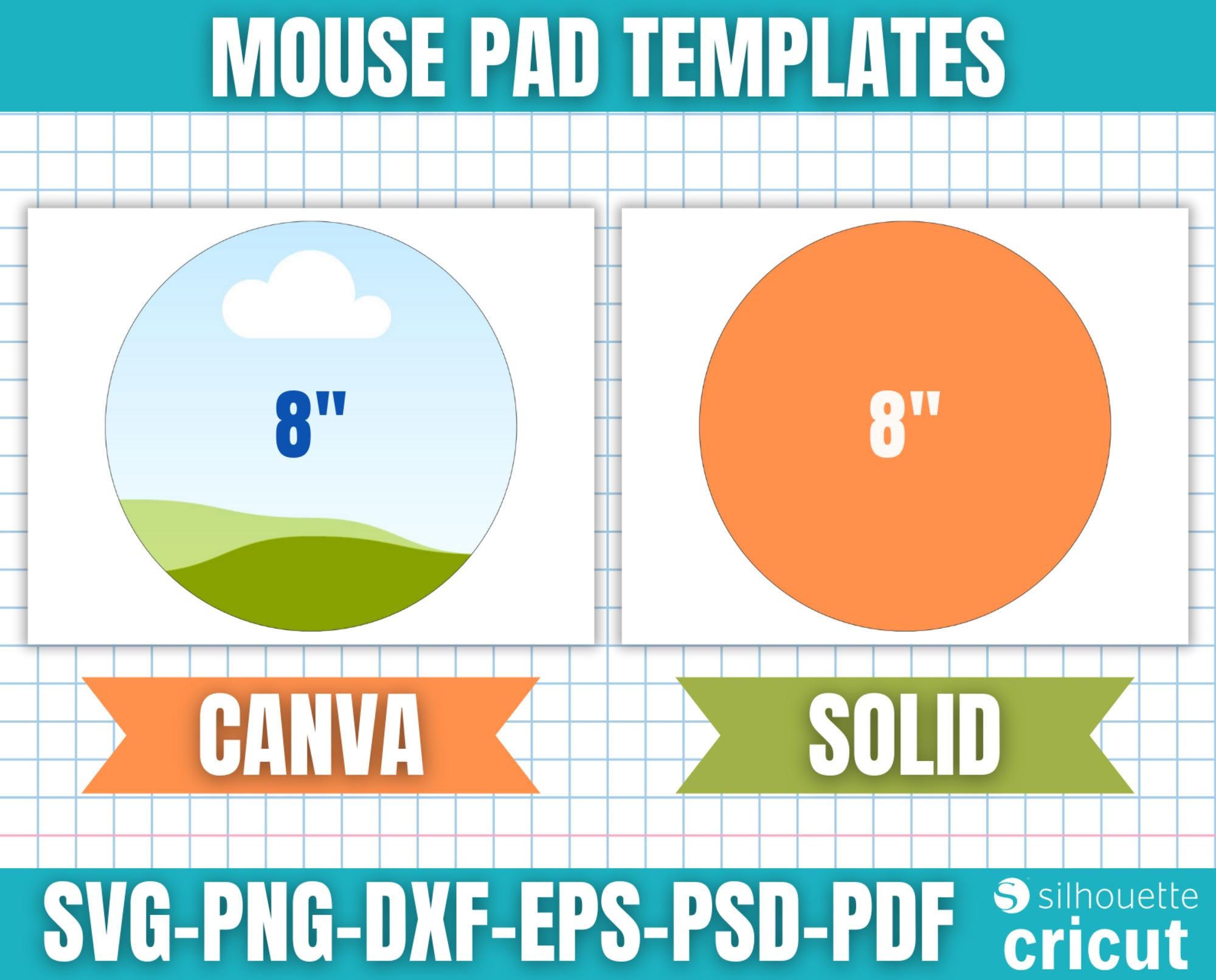 Rectangle Mouse Pad Template Bundle, Mouse Pad Sublimation Templates ...