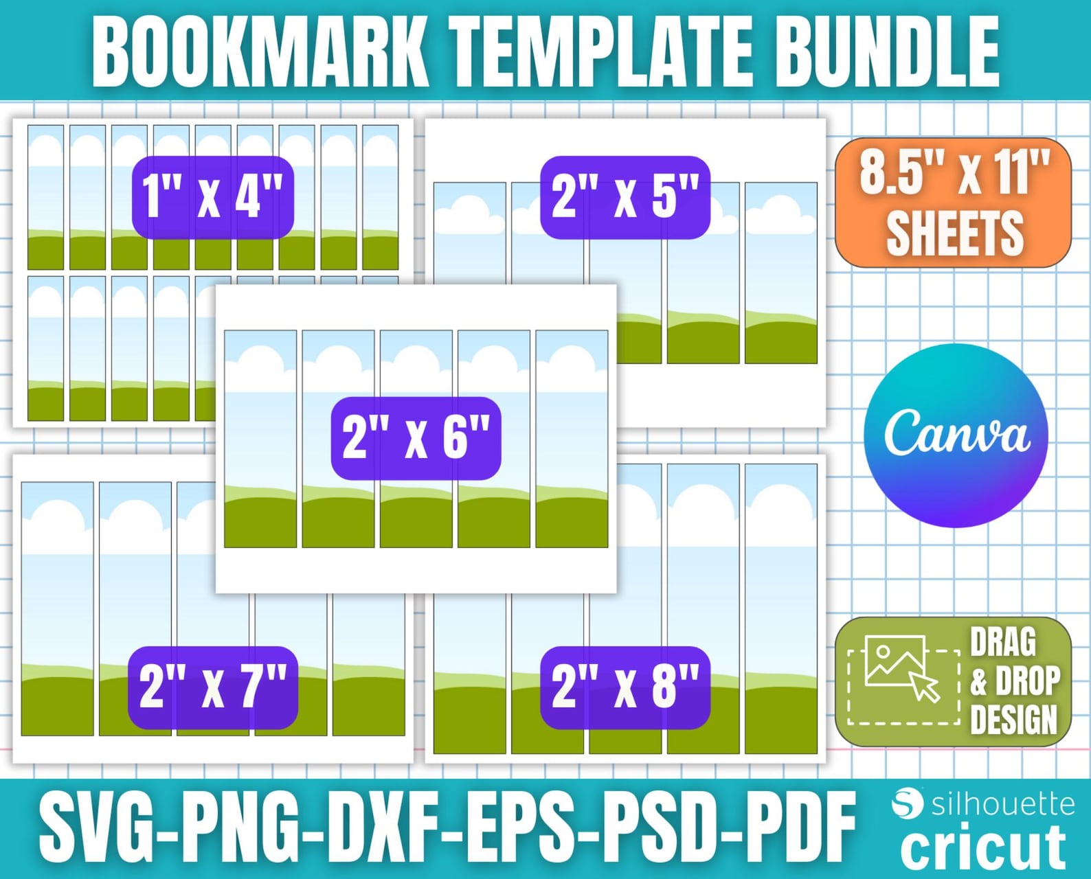 Bookmark Templates, Design Your Bookmark, Printable Bookmark, Custom ...