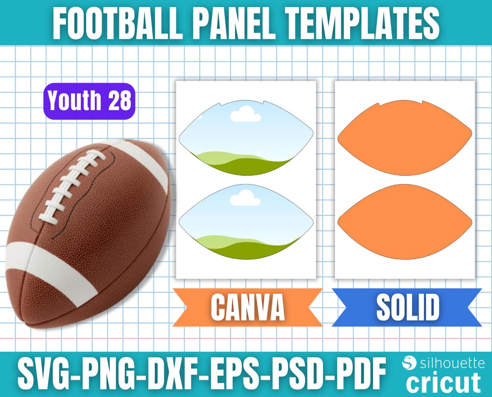 Football Panel Template, Sports Panel Template, Custom Photo Ball ...