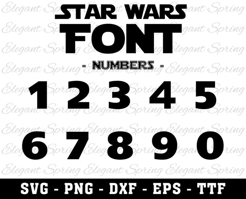 Star Wars Font, Star Wars Font SVG, Font SVG, Star Wars Alphabet Svg ...