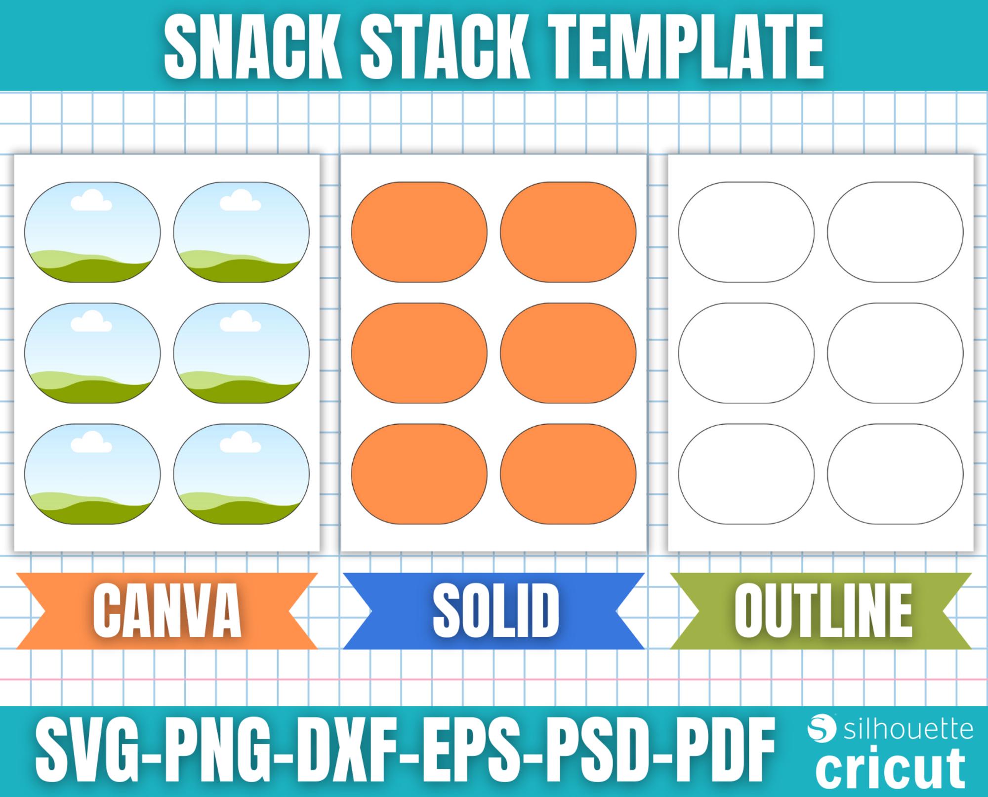 Snack Stack Chip Topper Label Template, Snack Stack Label Canva ...