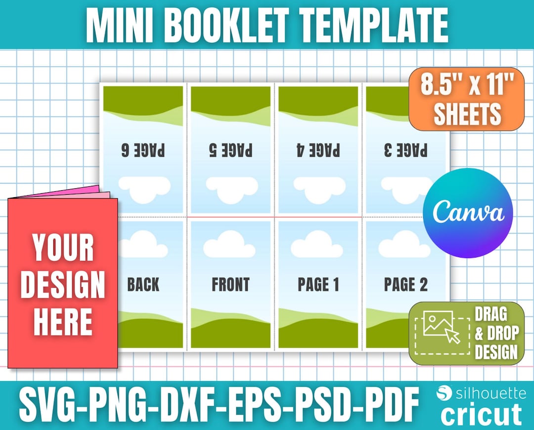 Booklet Template, Fold Book Template, Mini Coloring Book Template ...