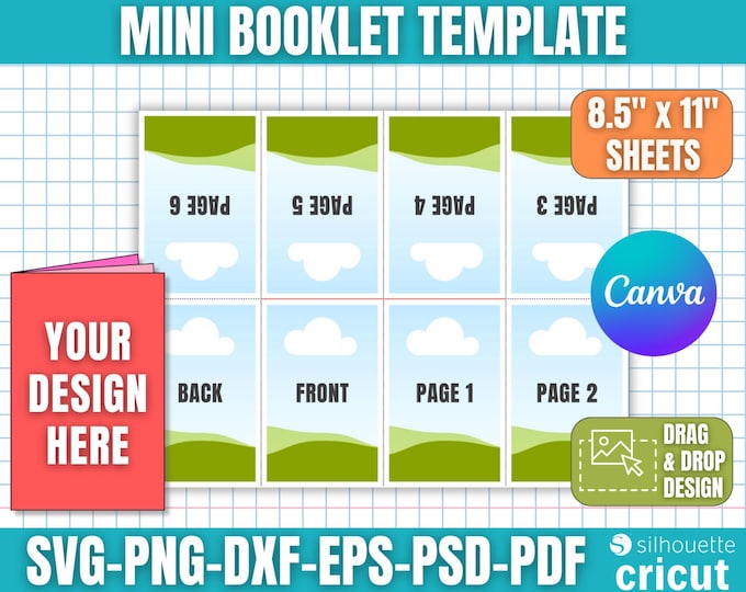 Booklet Template, Booklet Canva Template, Coloring Booklet Canva ...