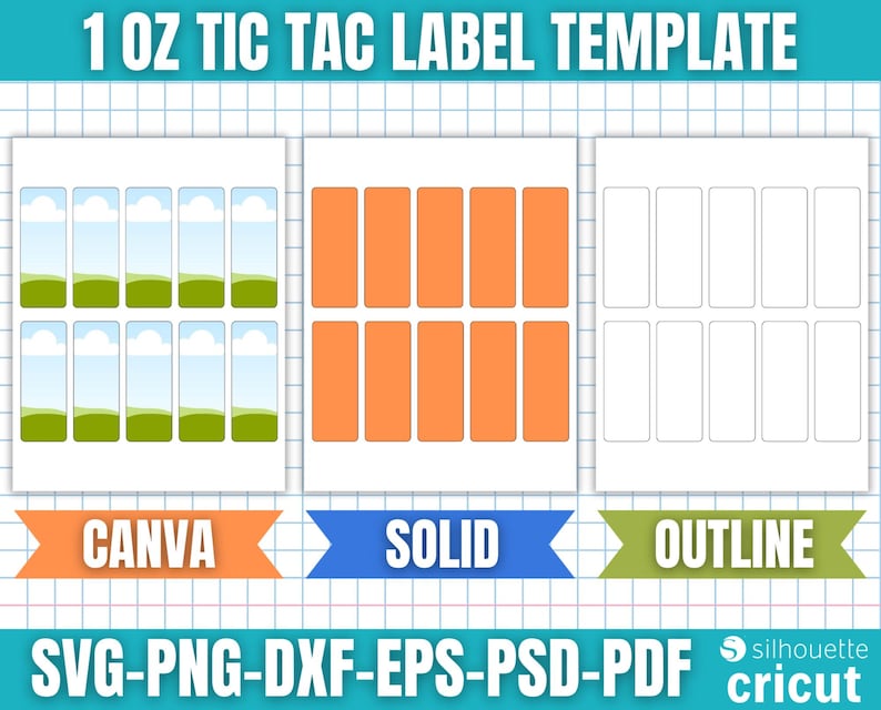 Mint Box Label Template, Mint Box Wrapper, Mint Label Template, Tic Tac ...