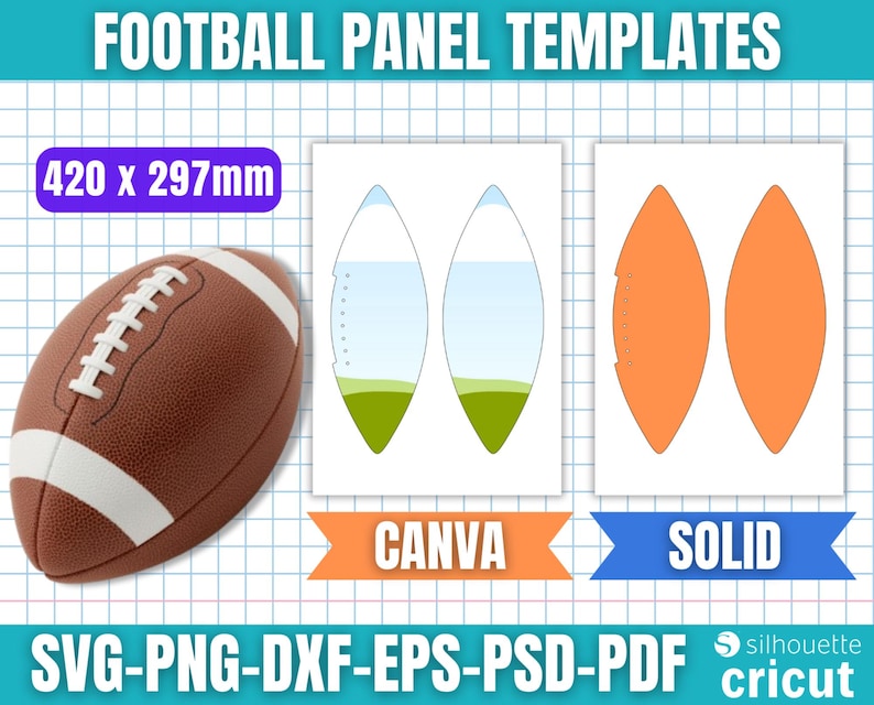 Football Panel Template, Sports Panel Template, Custom Photo Ball ...