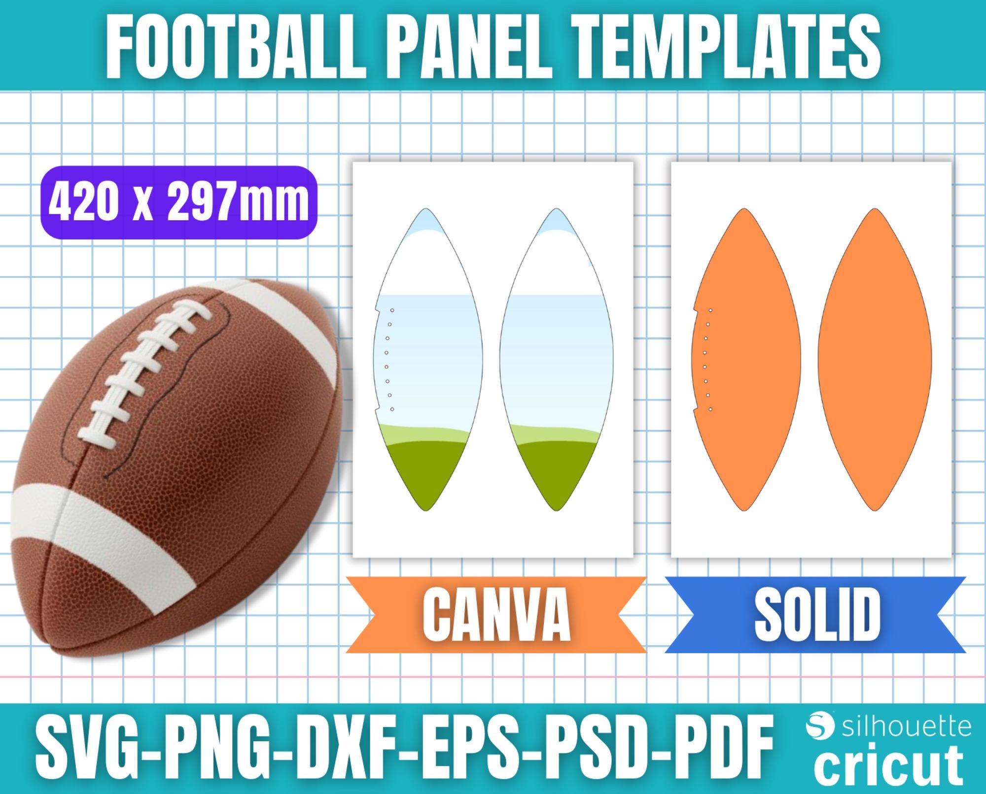 Football Panel Template, Sports Panel Template, Custom Photo Ball ...