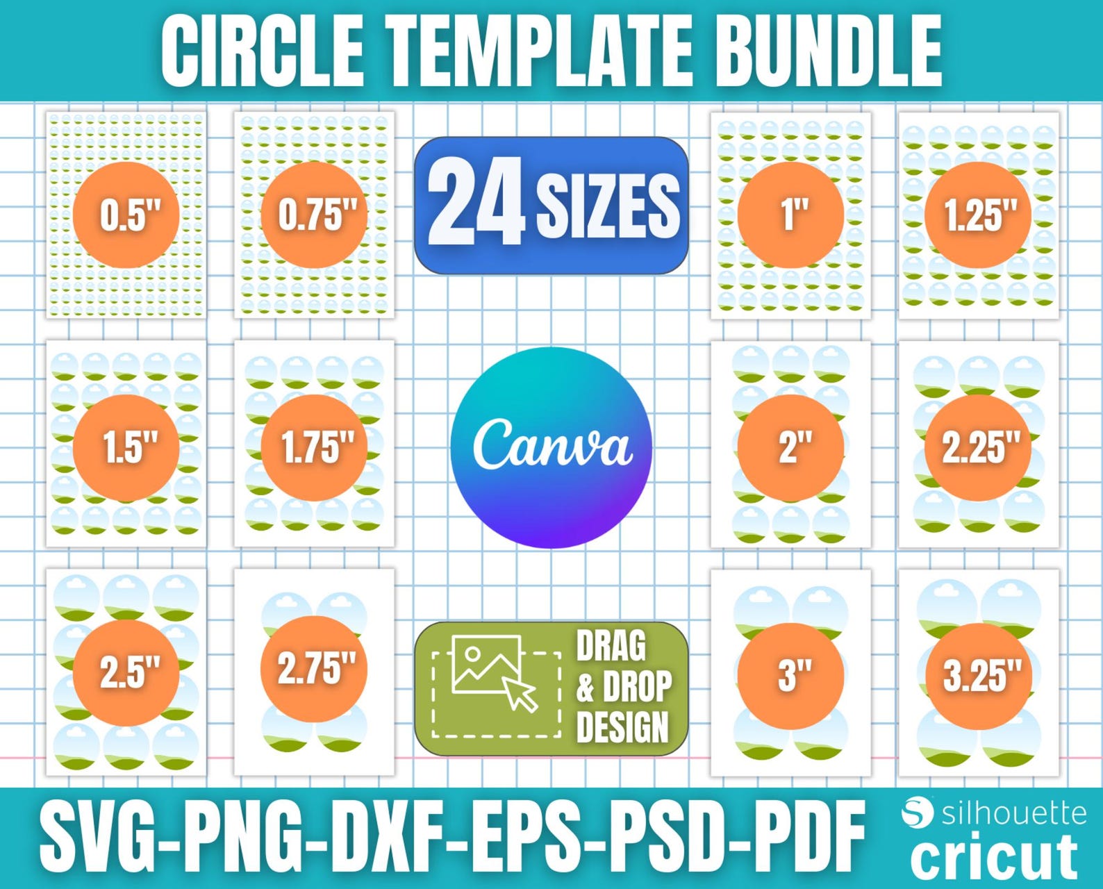 Circle Template Bundle, Circle Template Svg, Blank Circle Template ...