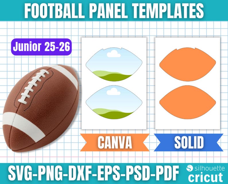 Football Panel Template, Sports Panel Template, Custom Photo Ball ...