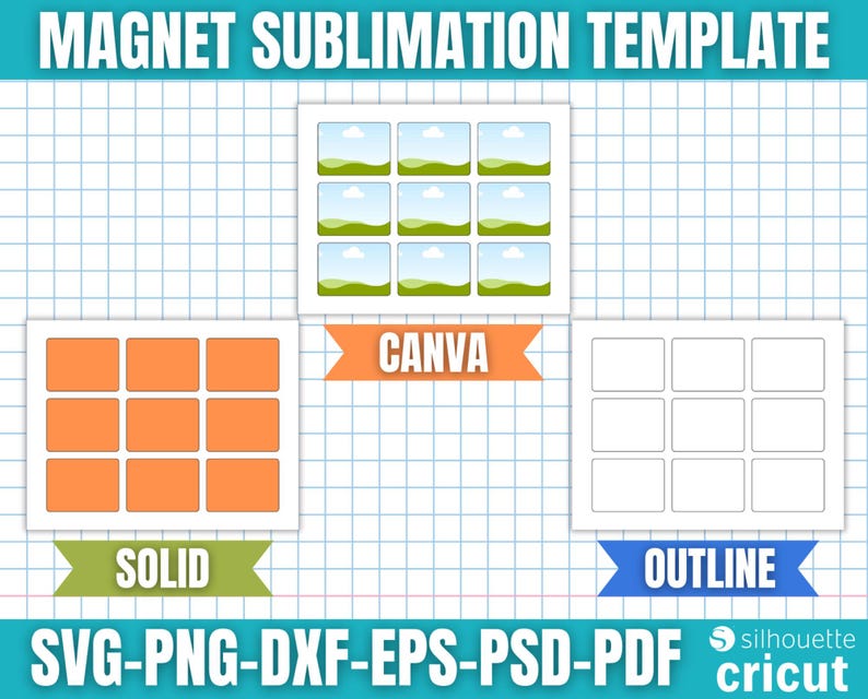 Magnet Template, Magnet Sublimation, Magnet Multipurpose Labels ...