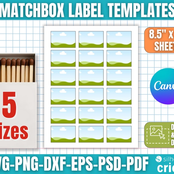 Match Box Labels - Etsy