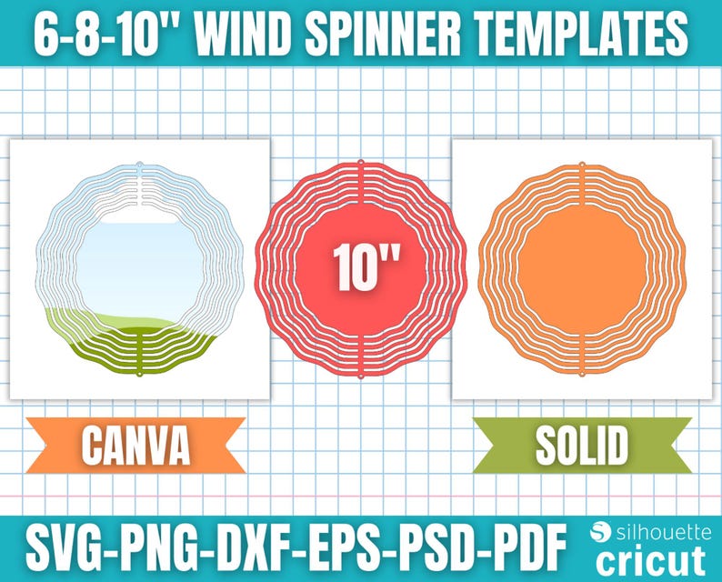 Wind Spinner Template Bundle, Wind Spinner Svg, Wind Spinner ...