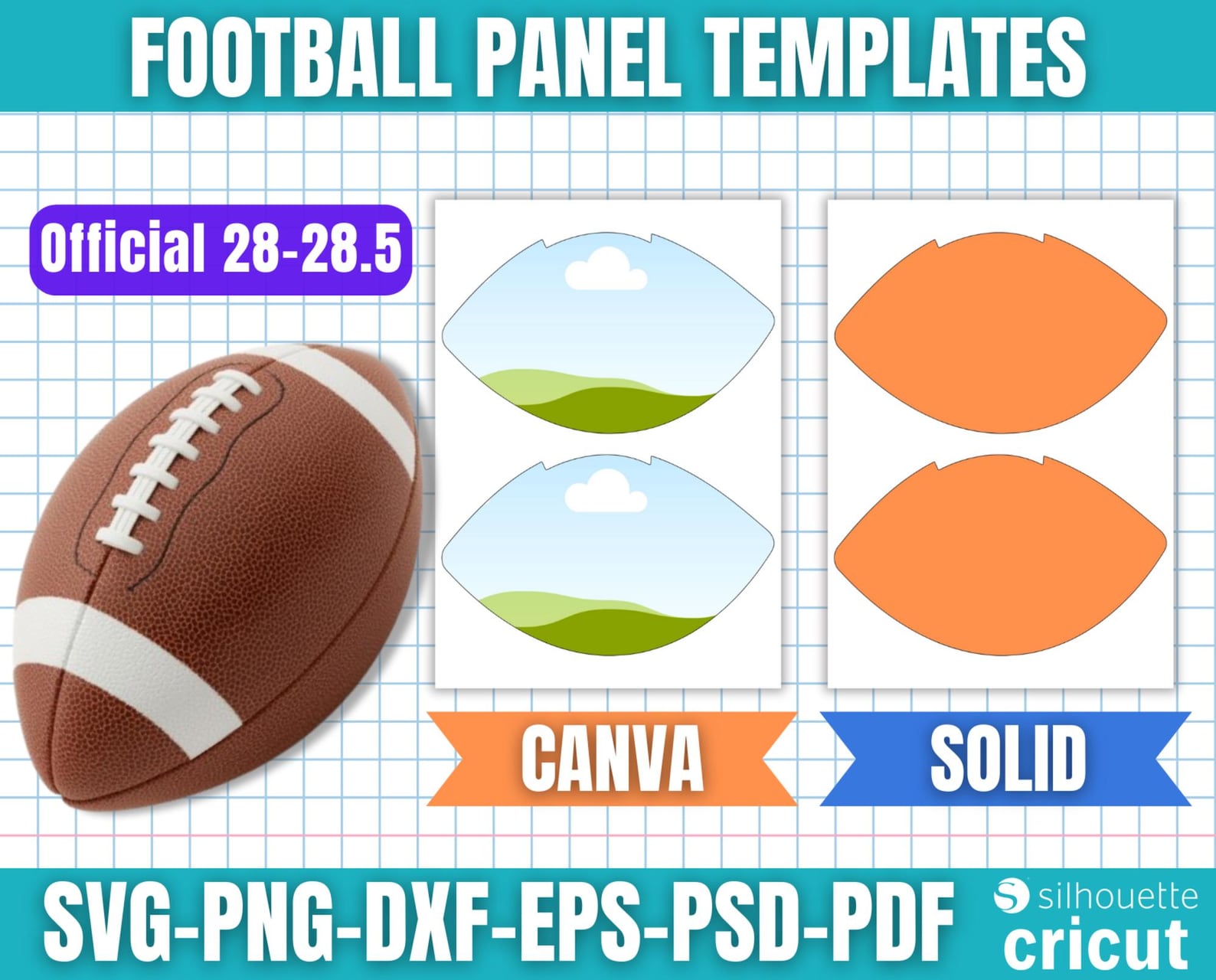 Football Panel Template, Sports Panel Template, Custom Photo Ball ...