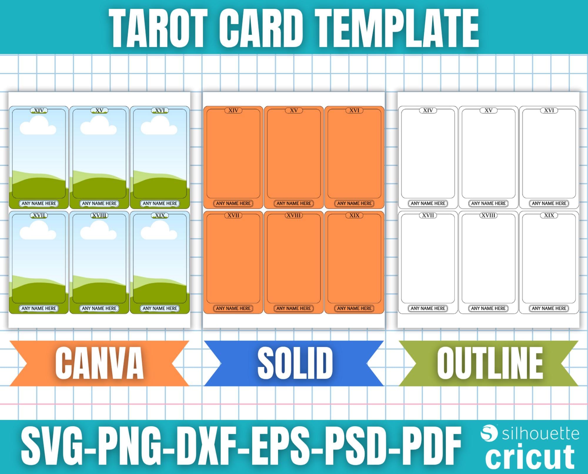 Tarot Card Template, Custom Tarot Card, DIY Tarot Card, Custom Card ...