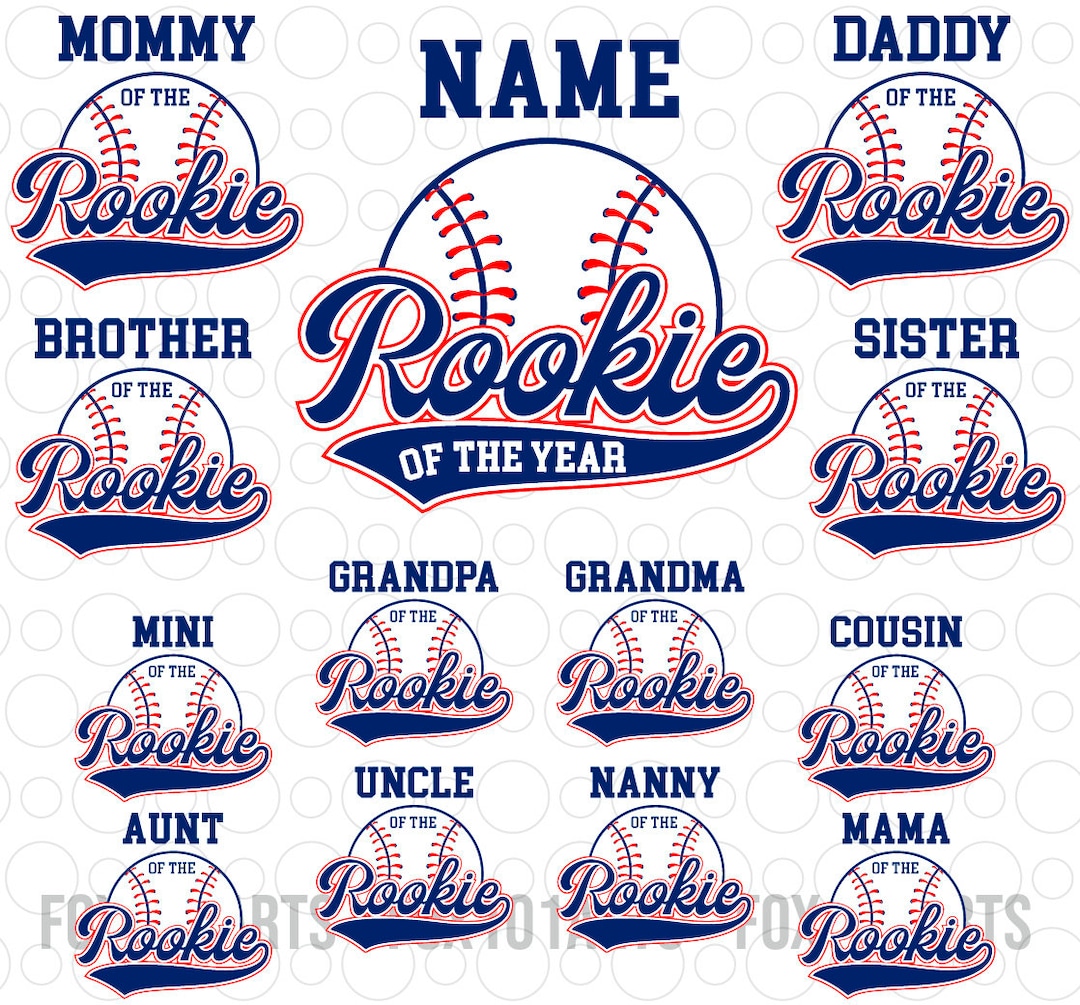 Bundle Family of the Rookie Svg Png, Baseball Family Rookie Svg, First ...