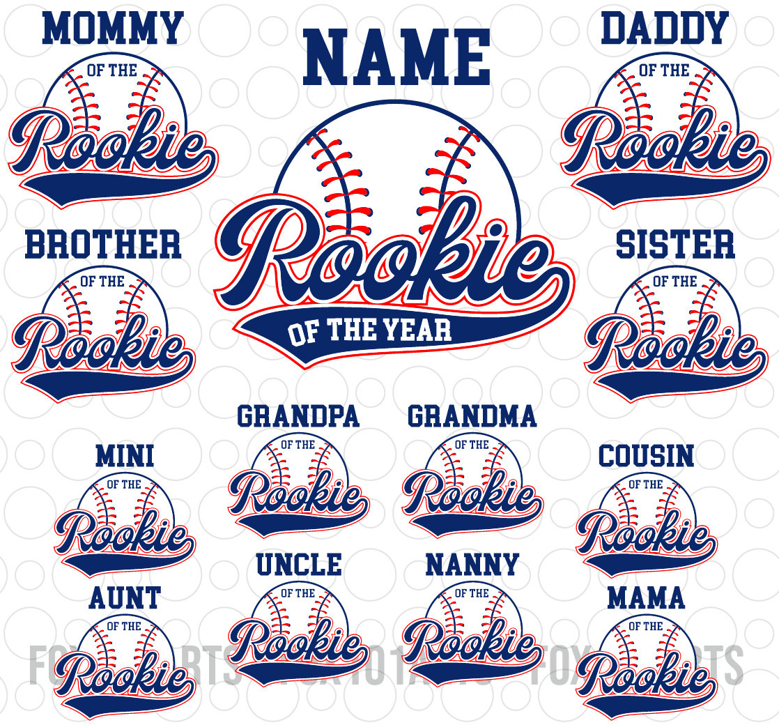 Bundle Family of the Rookie Svg Png, Baseball Family Rookie Svg, First ...