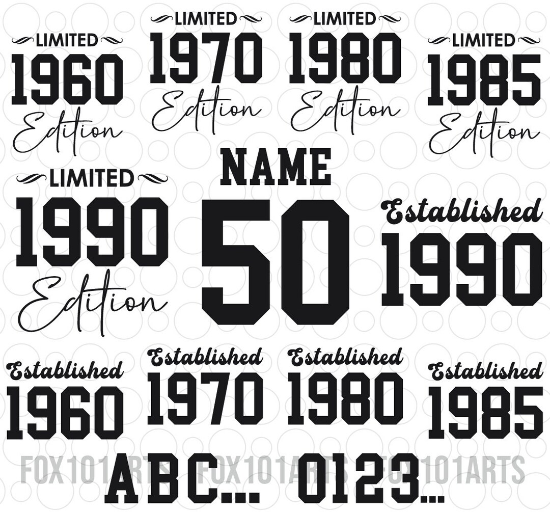 Limited Edition Birth Year Svg Png, Birthday Girl Svg, Birthday Diva Svg, Fabulous Since Birth ...