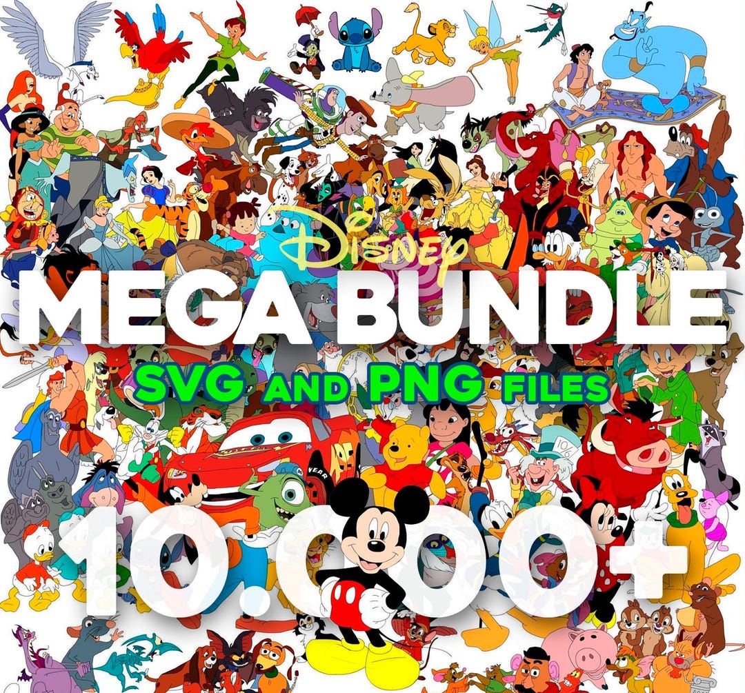 Mega Bundle Characters Svg Png, Family Vacation Svg, Magical Kingdom ...