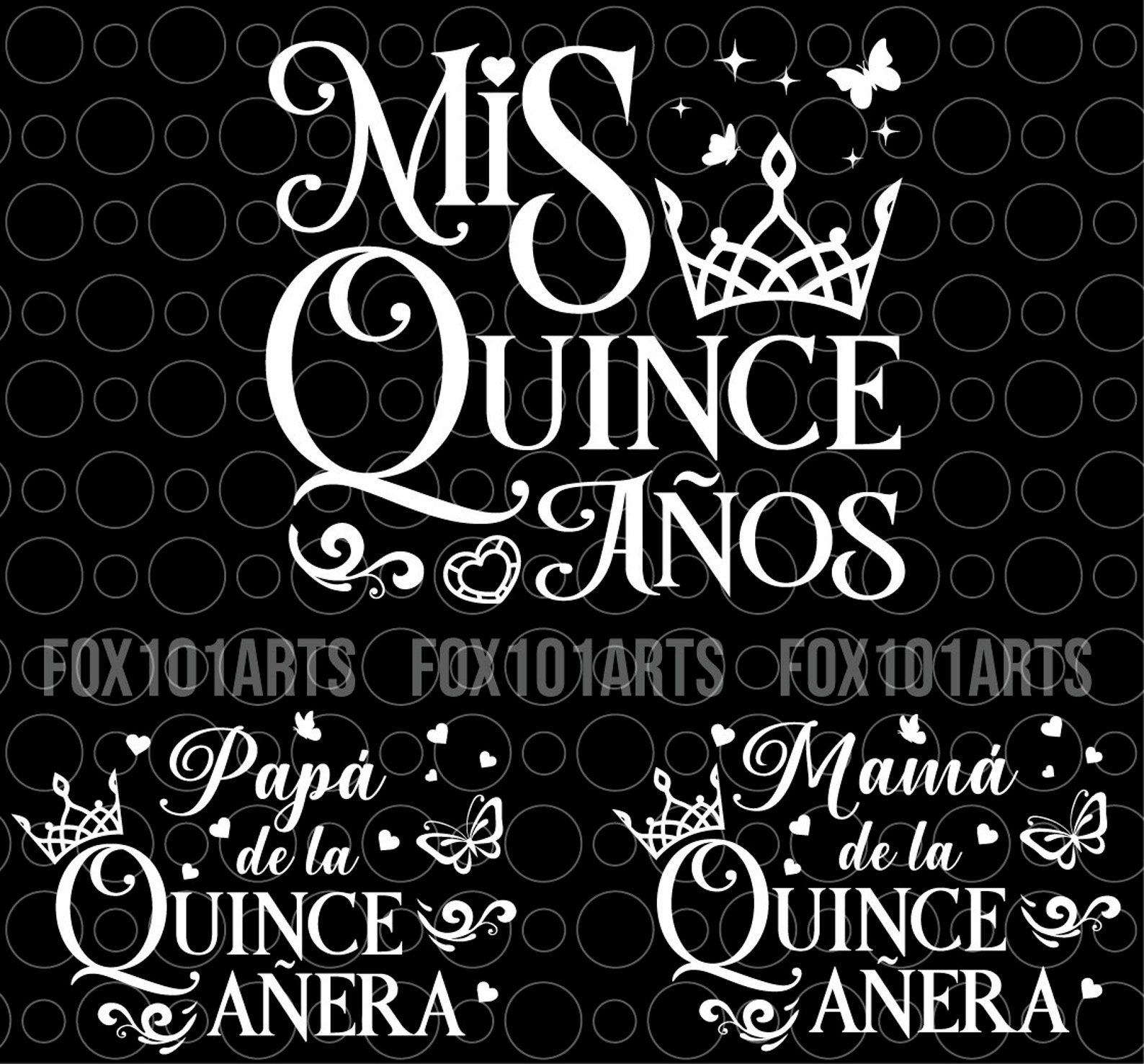 Mis Quince Svg Png Bundle, Mis Quince Squad Svg, Quinceañera Svg, Mis ...