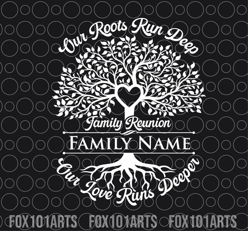 Our Roots Run Deep Svg Png, Family Reunion Tree Svg, Our Love Runs ...