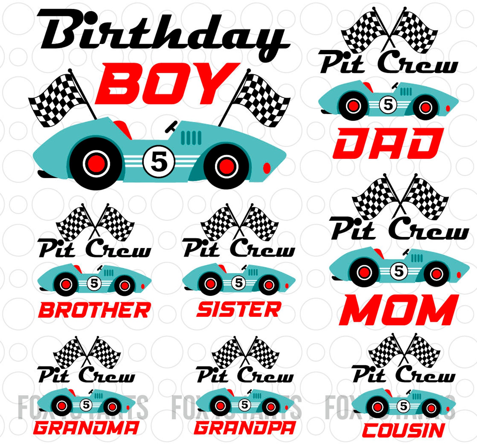 Car Race Birthday Boy Svg Png Bundle, Fast Birthday Boy Svg, Pit Crew ...