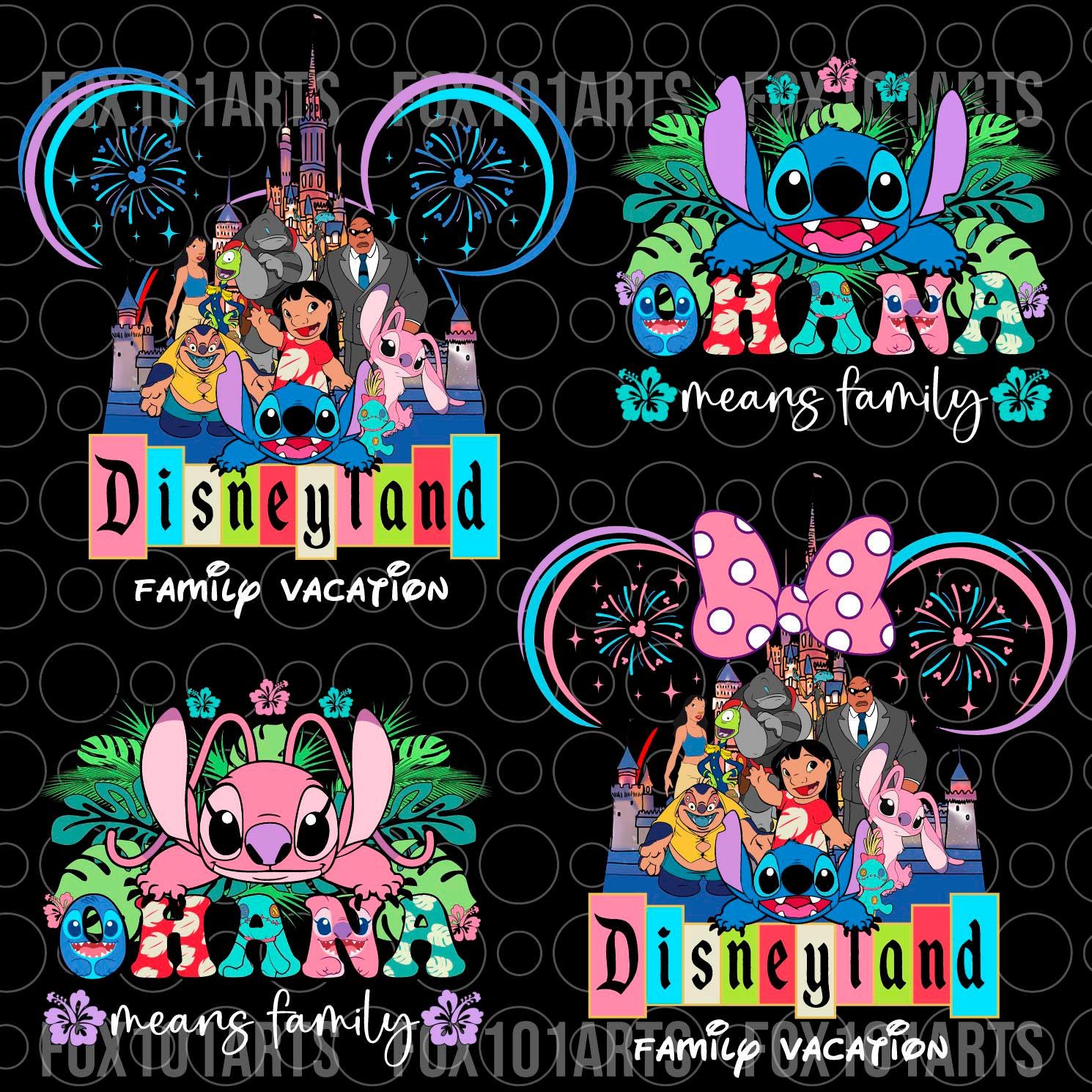 Bundle Ohana Means Family Png, Family Vacation Png, Magical Kingdom Png ...