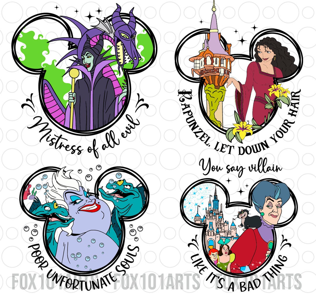 Villains Girls Bundle Png, Girl Witches Png, Villains Friendship Png ...