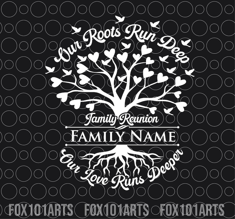Our Roots Run Deep Svg Png, Family Reunion Tree Svg, Our Love Runs ...