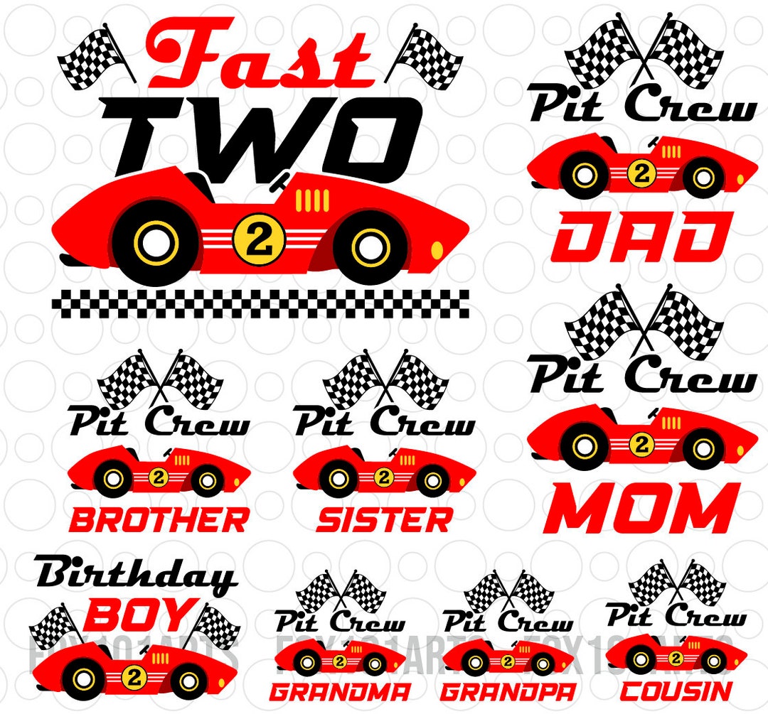 Bundle Car Race Birthday Boy Svg Png, 2nd Birthday Boy Svg, Fast ...