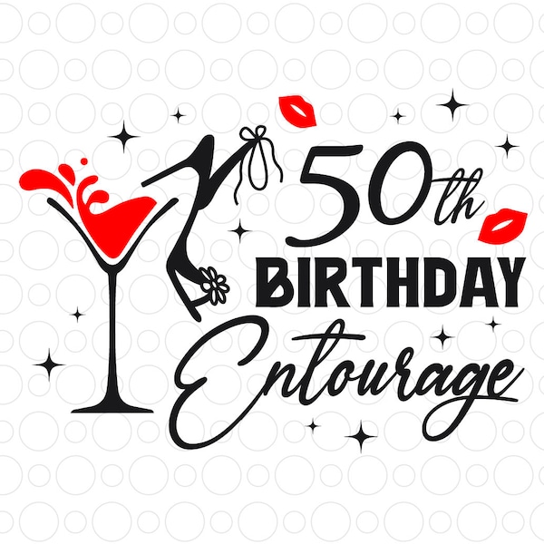 Birthday Entourage - Etsy