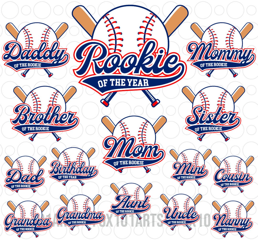 Bundle Baseball Family Rookie Svg Png, Family of the Rookie Svg, First ...